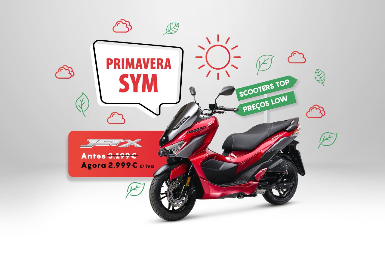 SYM Portugal | Scooters 100 - 125 CC
