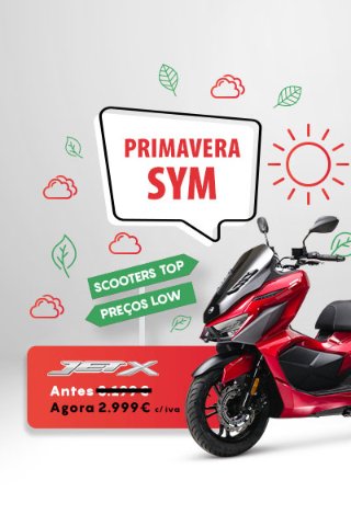 SYM Portugal | Scooters 100 - 125 CC